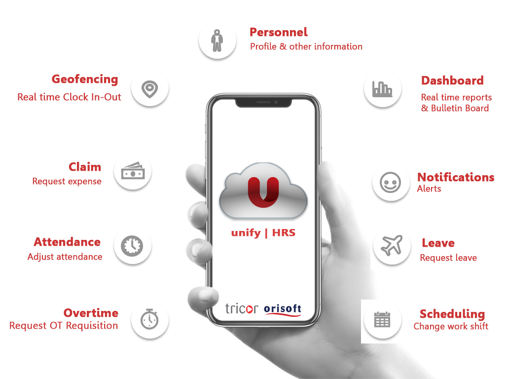 HRMS mobile app | Tricor Orisoft’s HRMS mobile app